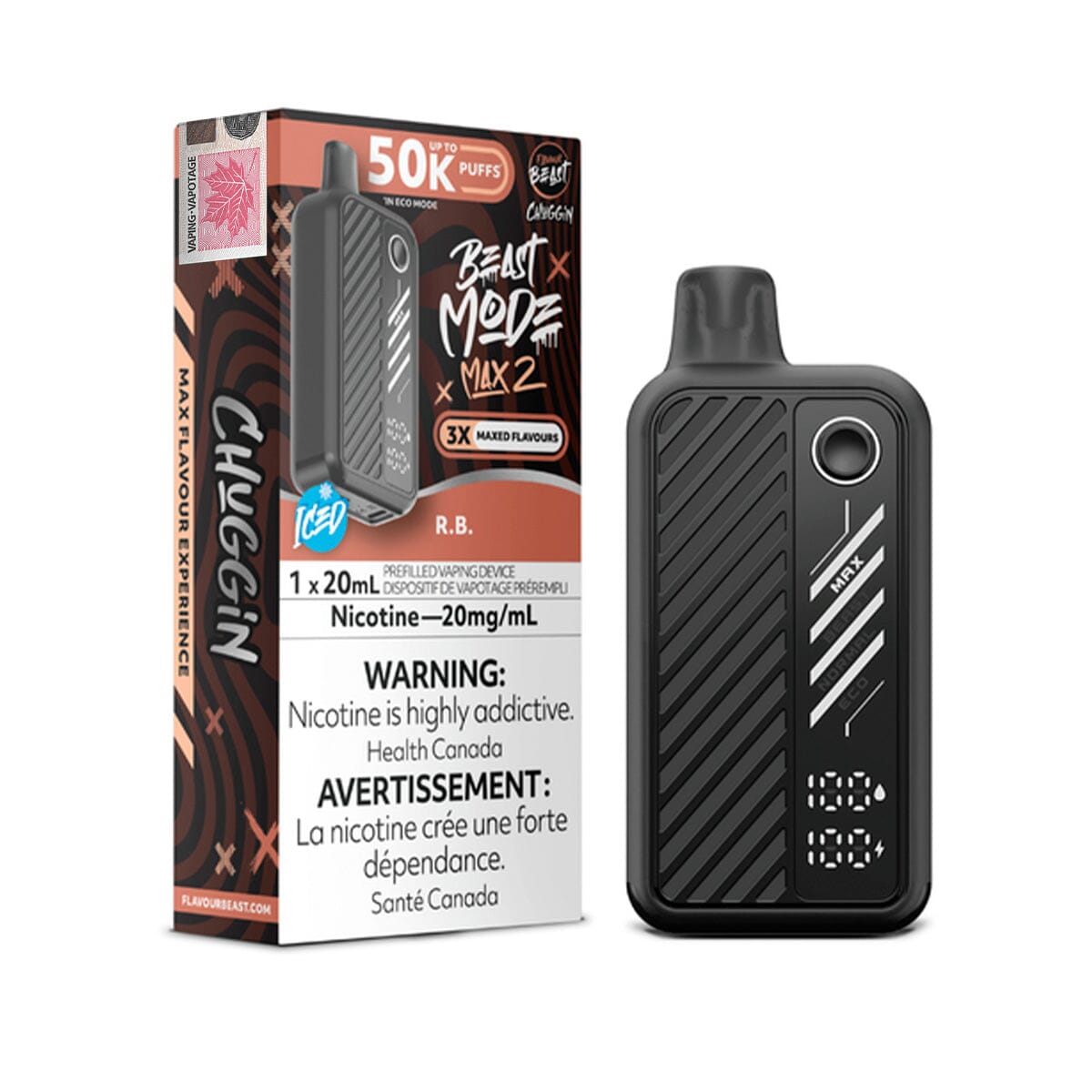 Flavour Beast Beast Mode Max 2 R.B. – 50K Puff Disposable Vape – The Vape Store